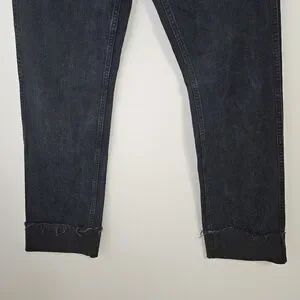 Re/Done | Jeans | Redone High Rise Loose Long Straight Leg Cuffed Jeans ...